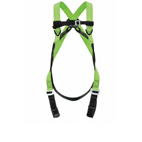 Arnes y absorbedor con elemento de amarre incorporado y 2 mosquetones ...